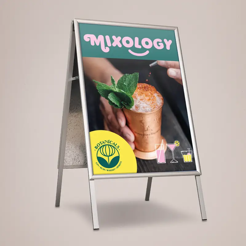 A-Frame Signs With & Without Posters - Pik Pik Pow